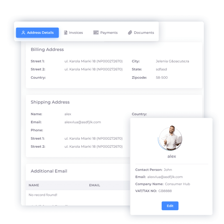 Manage Customer - Invoice Crowd