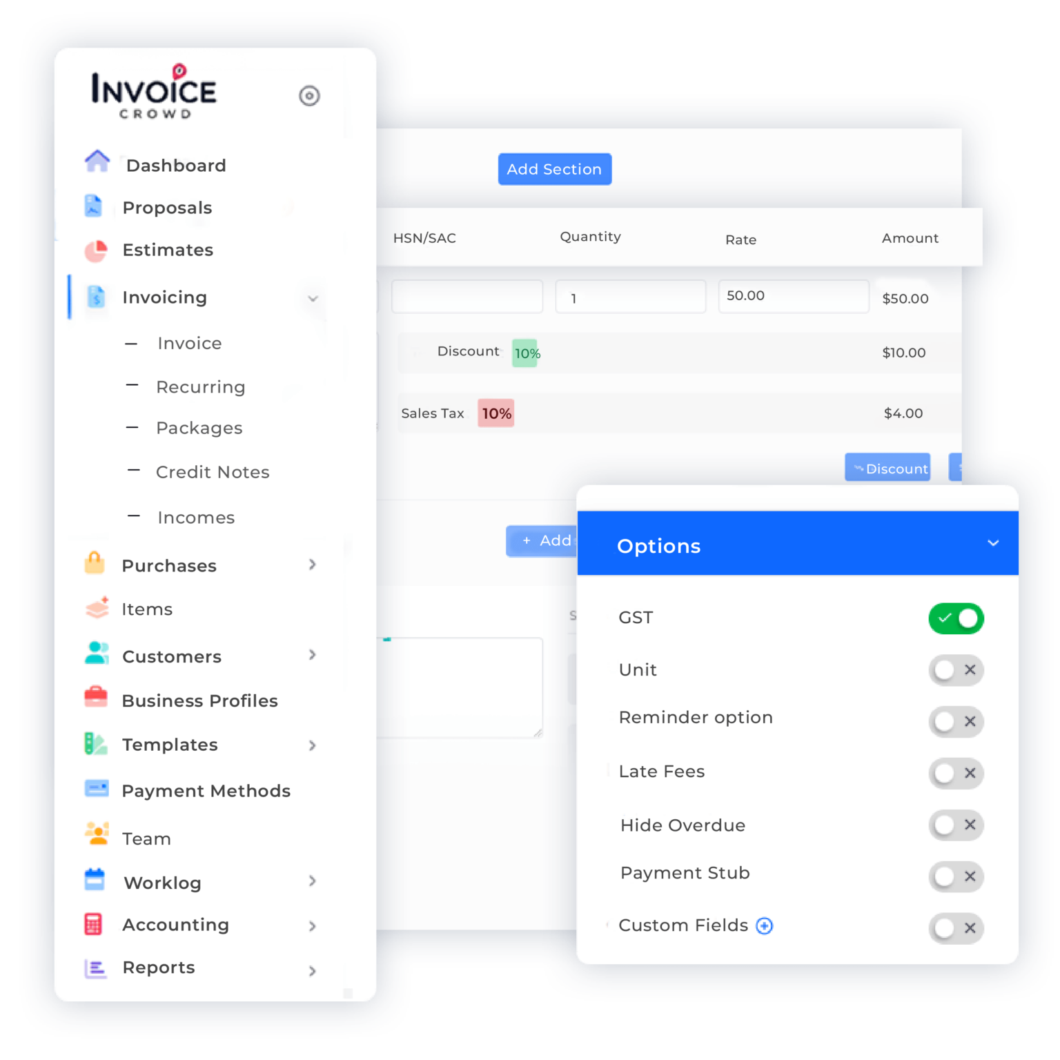 Create Invoice - Invoice Crowd